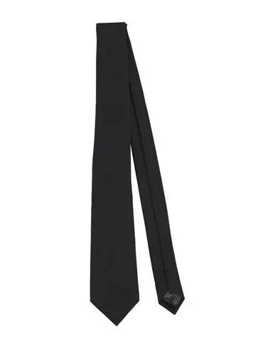 LANVIN Necktie Solid Color Satin - Black