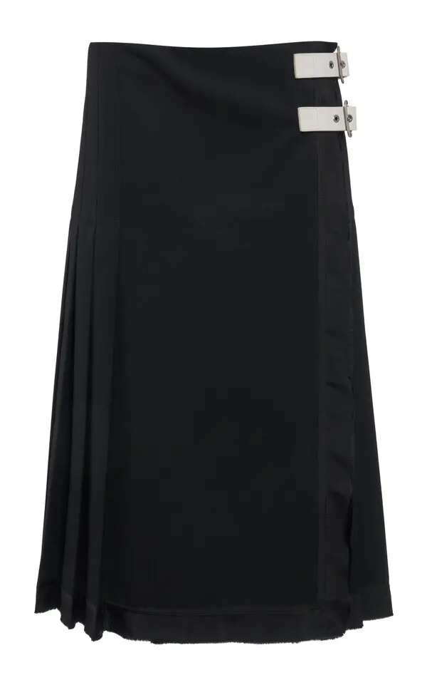 JIL SANDER Wool Kilt Skirt