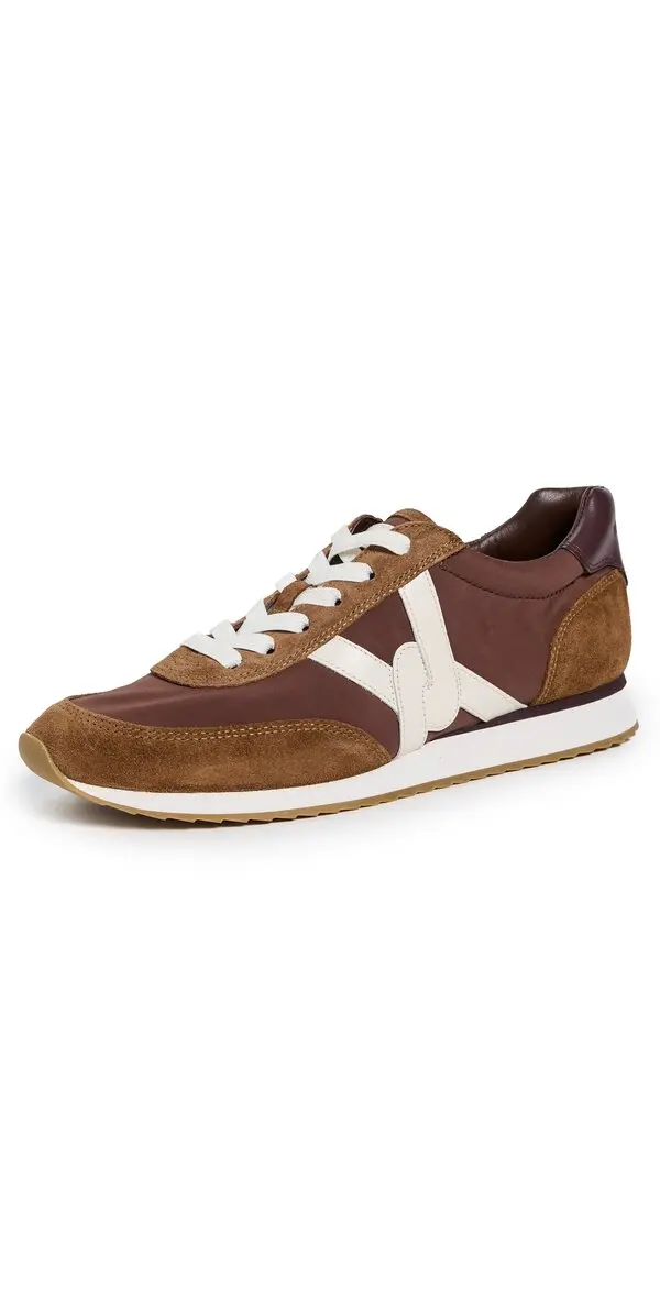 Veronica Beard Penrose Sneakers - Chocolate/hazelwood/raisin