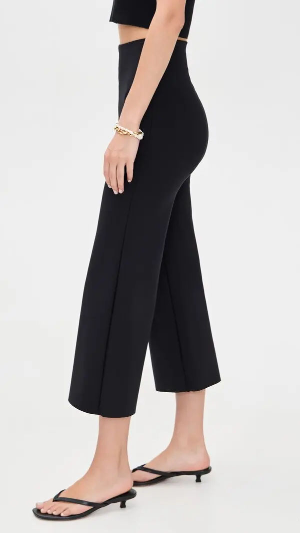 Commando Neoprene Cropped Wide-leg Pants