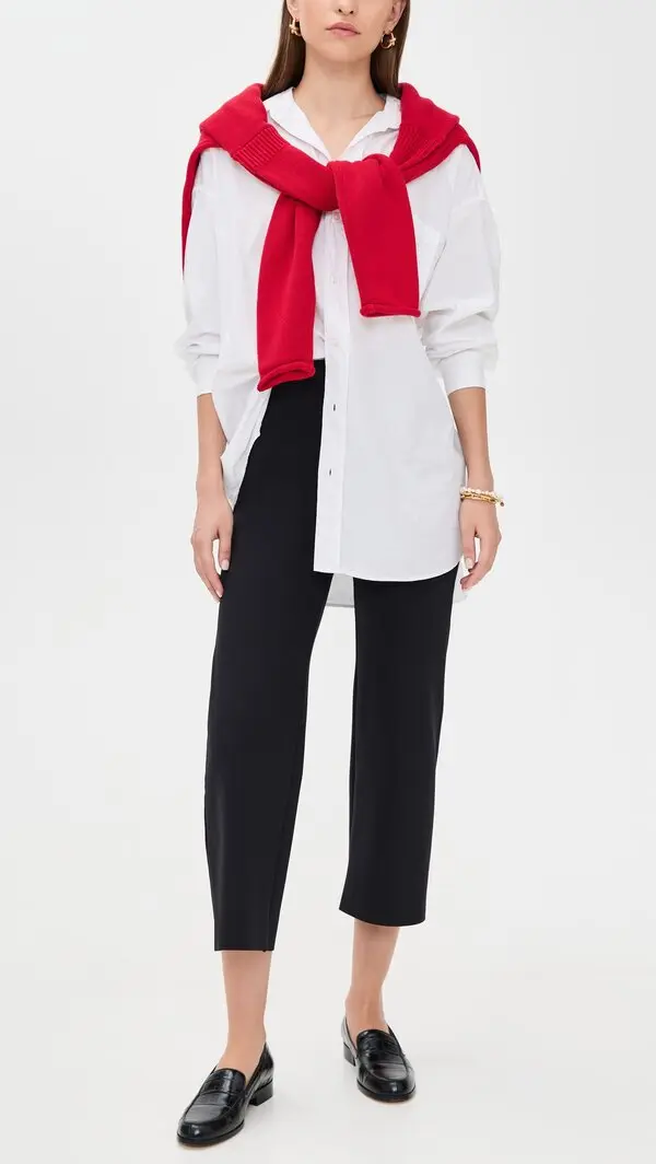 Commando Neoprene Cropped Wide-leg Pants