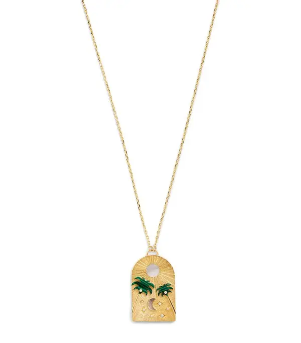 L'ATELIER NAWBAR Biladi Palm Necklace - Gold