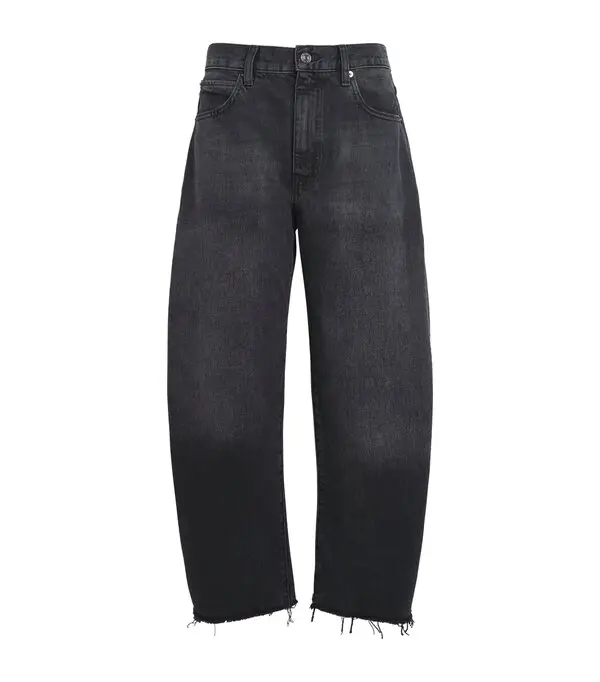 FRAME The Bubble Crop Jeans - Navy