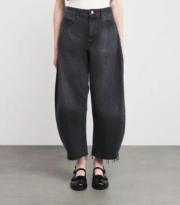 FRAME The Bubble Crop Jeans - Navy