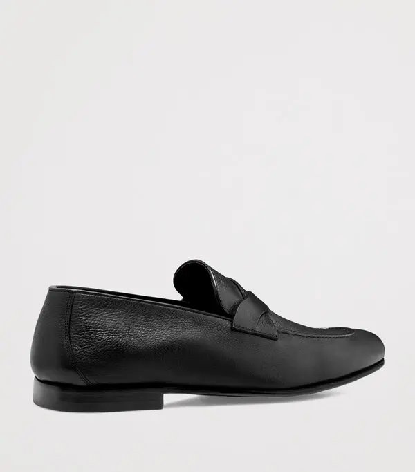TOM FORD Leather Loafers - Black