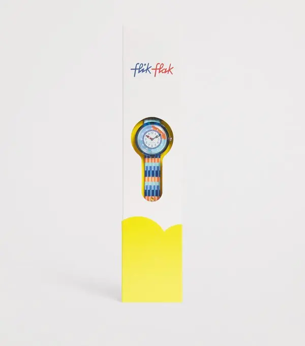 FLIK FLAK Striped Watch - Blue