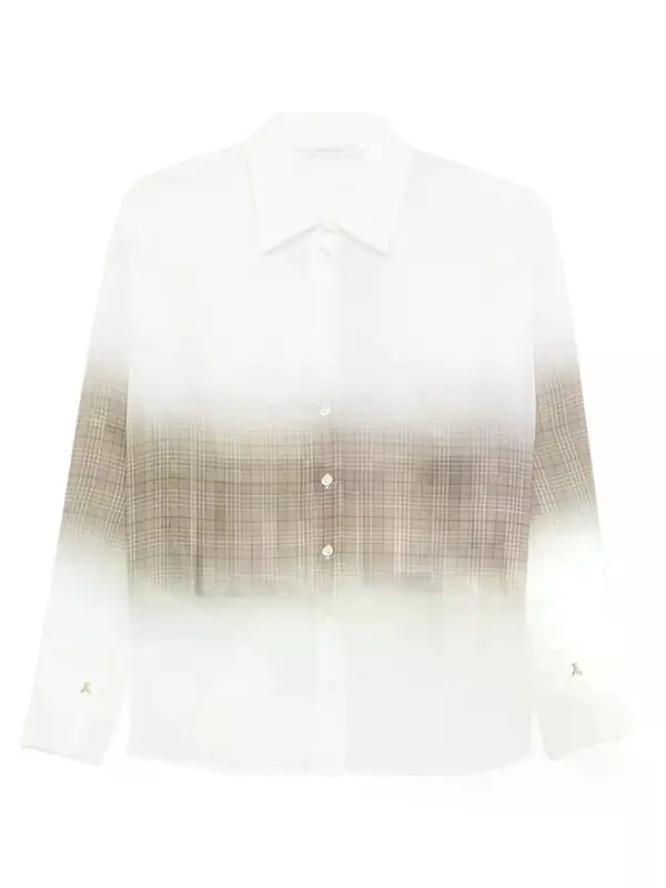Patrizia Pepe Ombre-print Shirt - Neutrals
