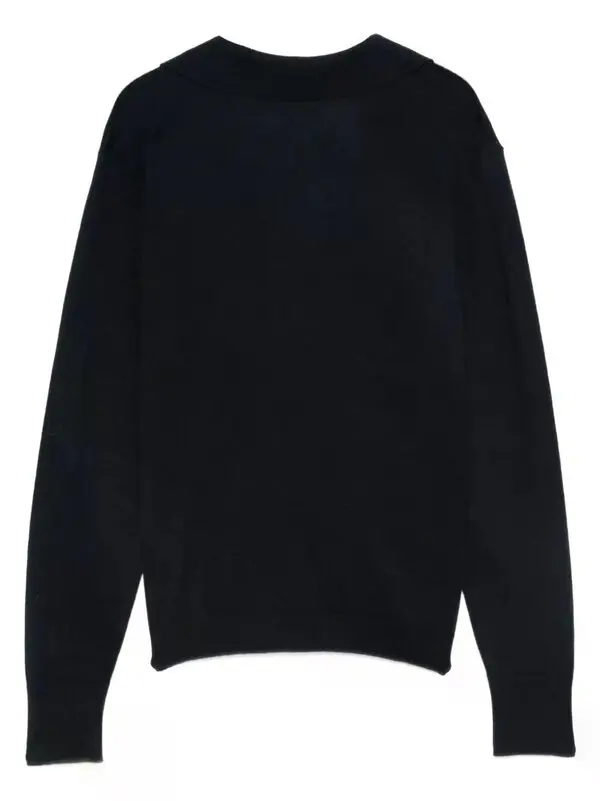 Closed Long-sleeve Polo Top