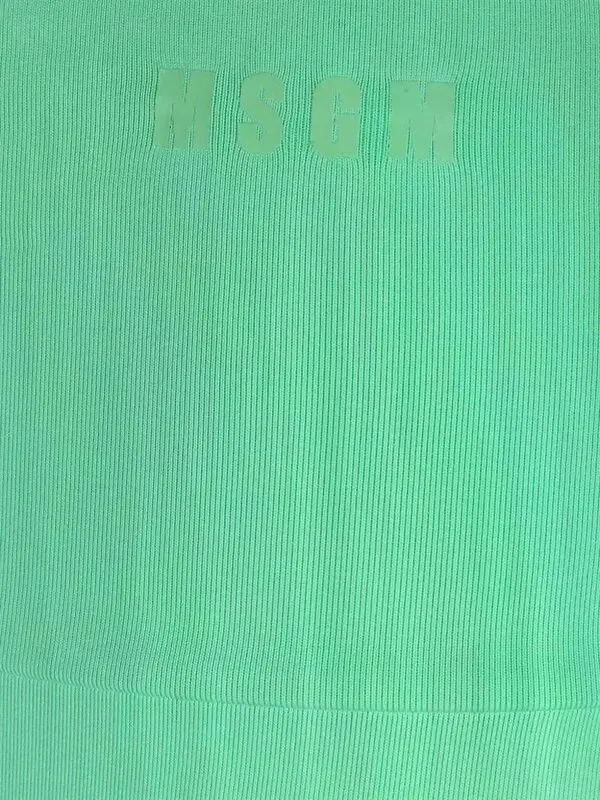 MSGM High-waist Leggings - Green