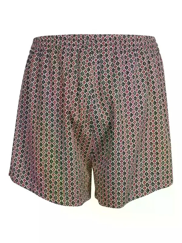 Gcds Geometric-pattern Drawstring Shorts