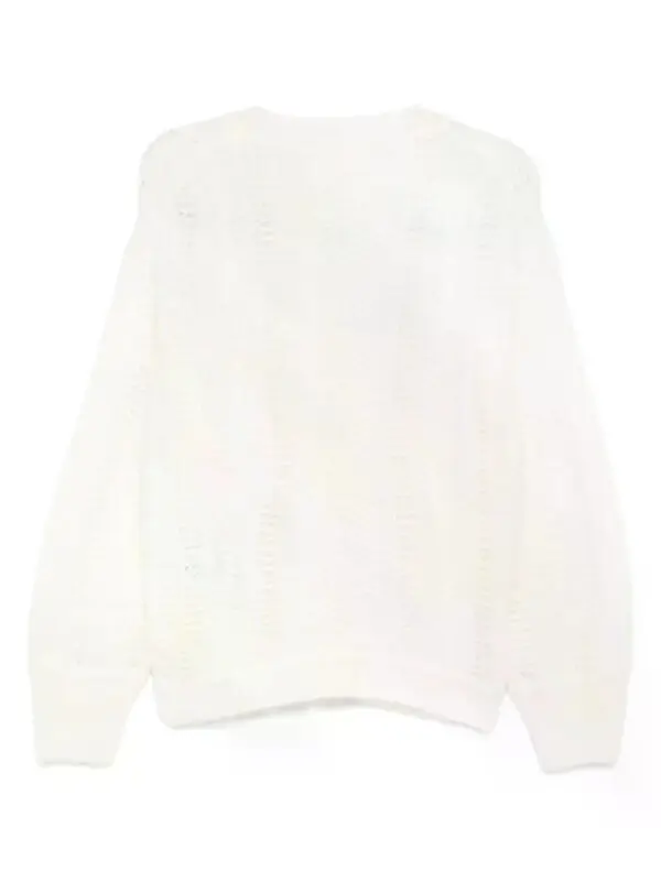 Closed Crew-neck Cardigan - Neutrals