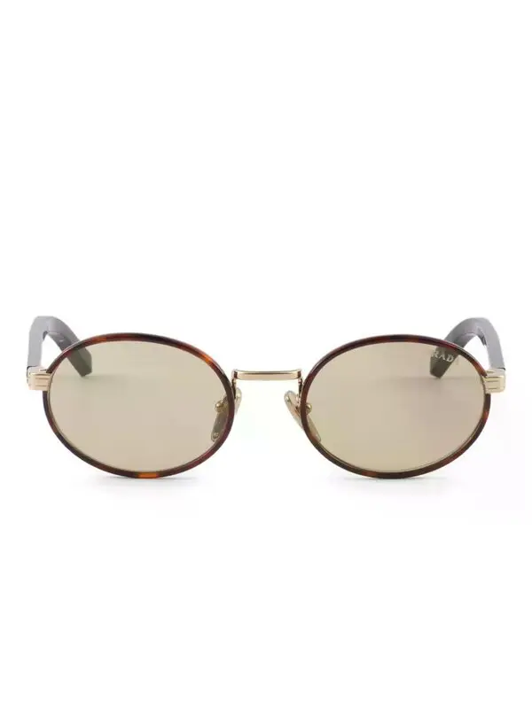 Prada Round Frame Sunglasses - Brown