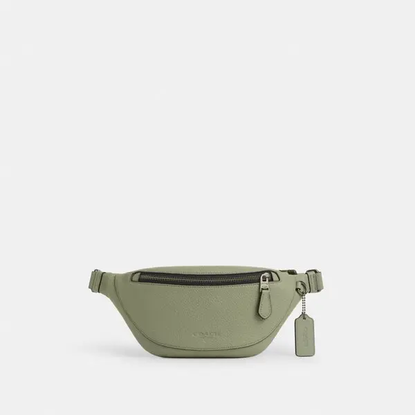 COACH® Warren Mini Belt Bag - Pebbled Leather/qb/pistachio