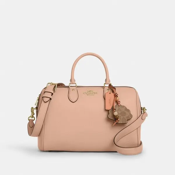 COACH® Rowan Large Satchel With Shell Charm
