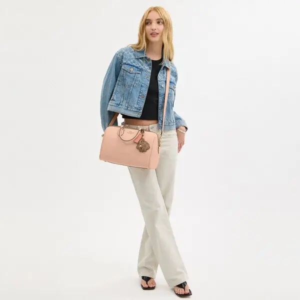 COACH® Rowan Large Satchel With Shell Charm