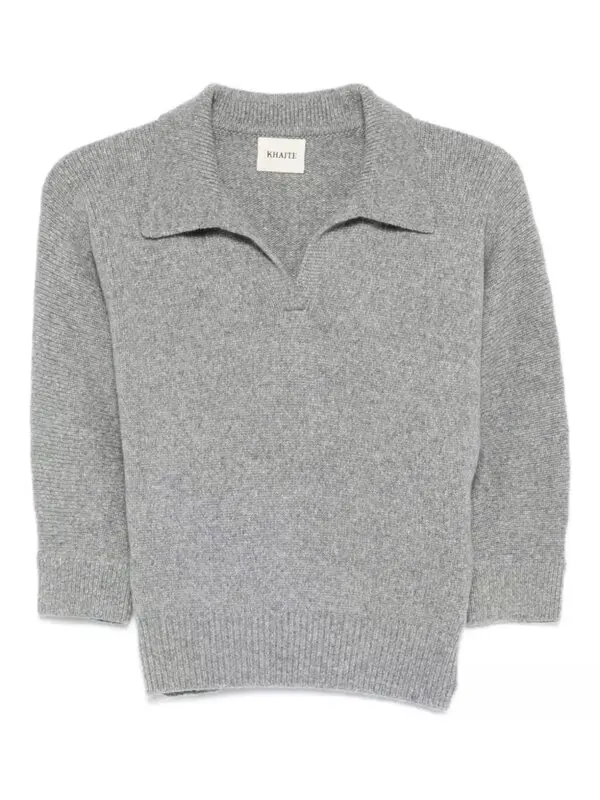 Khaite Polo-neck Cashmere Sweater