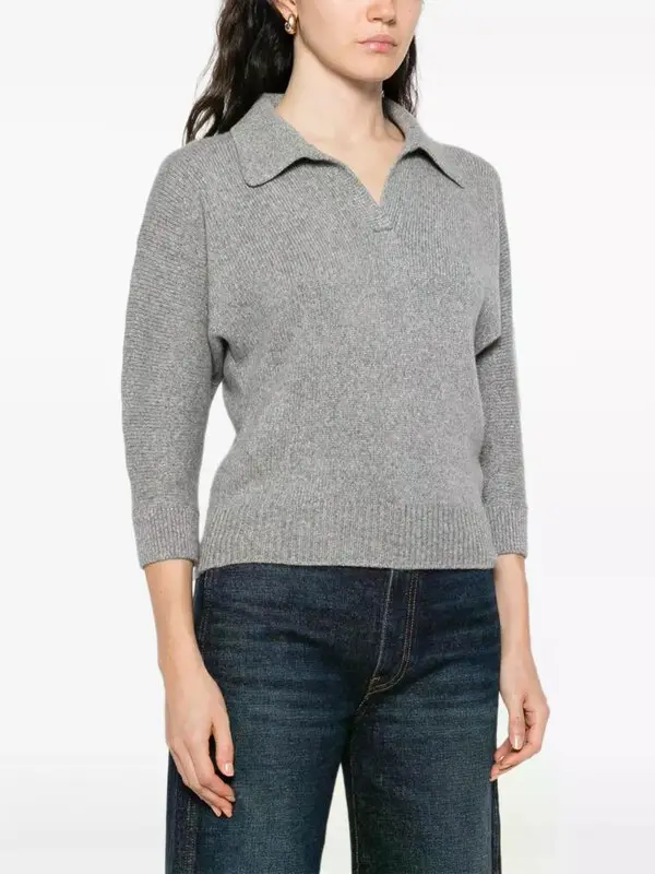 Khaite Polo-neck Cashmere Sweater