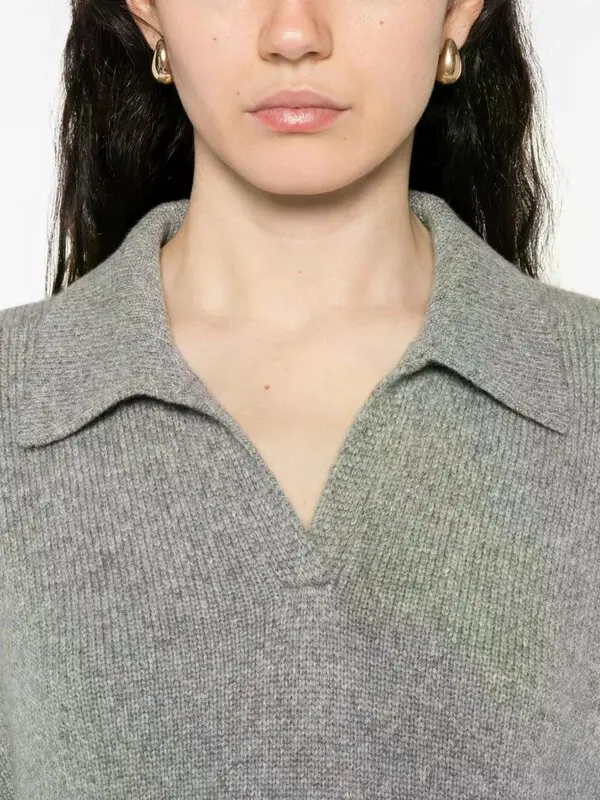 Khaite Polo-neck Cashmere Sweater