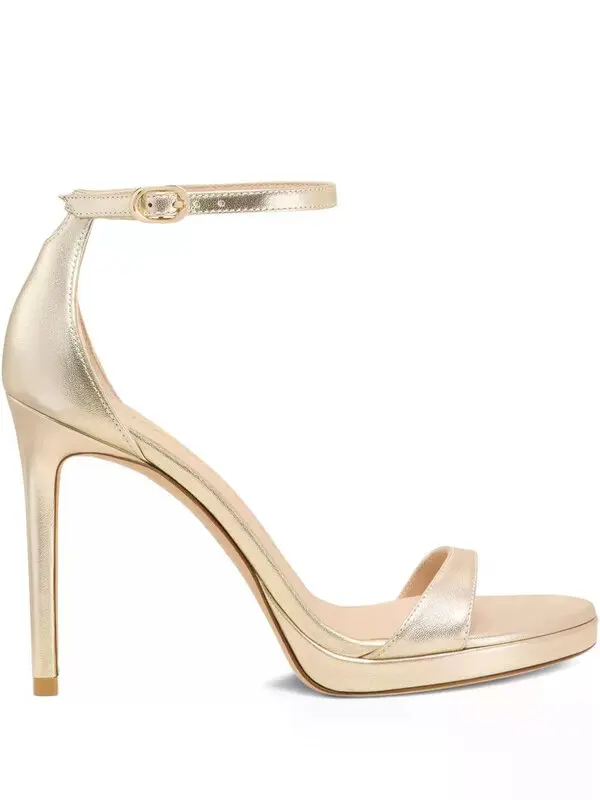 STUART WEITZMAN Platform Ankle-strap Sandals - Gold