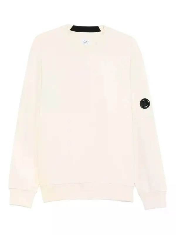 C.P. COMPANY Lens-detail Crew-neck Sweatshirt - Neutrals