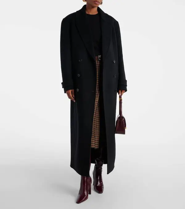 Saint Laurent Double-breasted Wool Coat