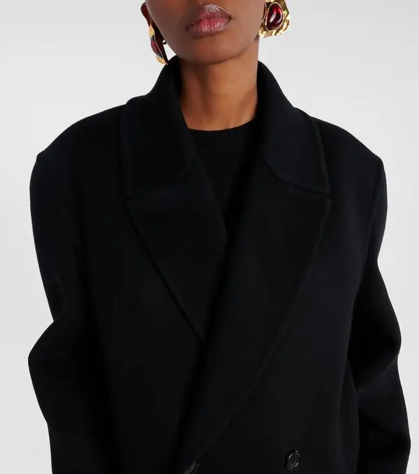 Saint Laurent Double-breasted Wool Coat