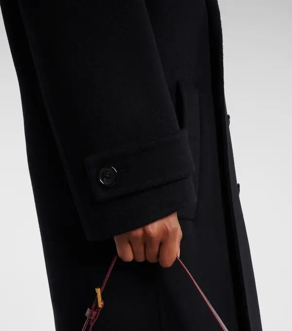 Saint Laurent Double-breasted Wool Coat