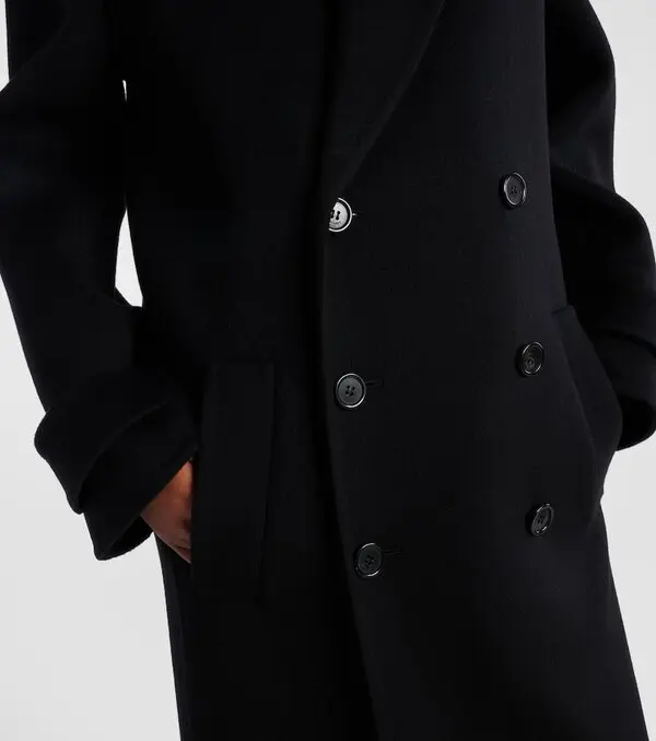 Saint Laurent Double-breasted Wool Coat