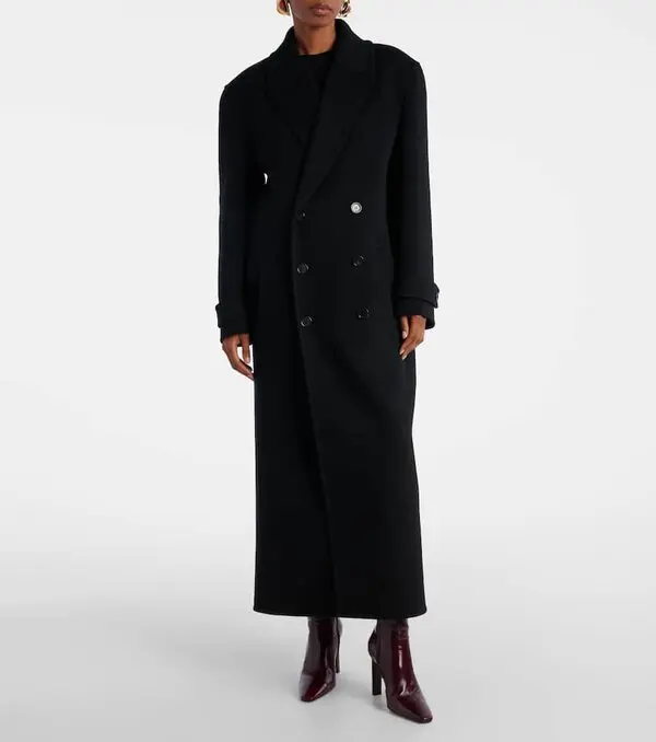 Saint Laurent Double-breasted Wool Coat