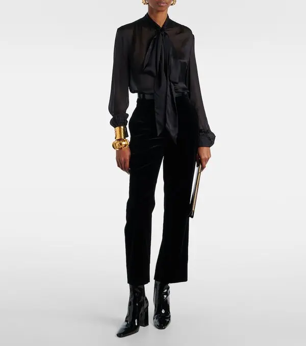 Saint Laurent Rainer 90 Patent Leather Ankle Boots