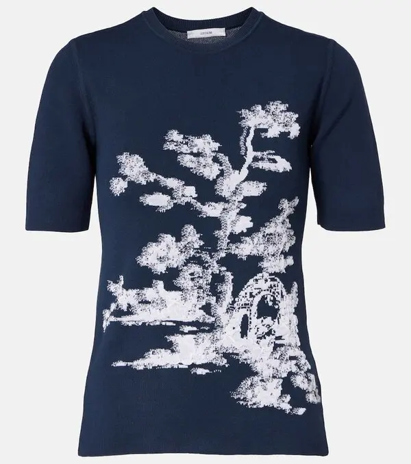 Erdem Jacquard Top - Blue