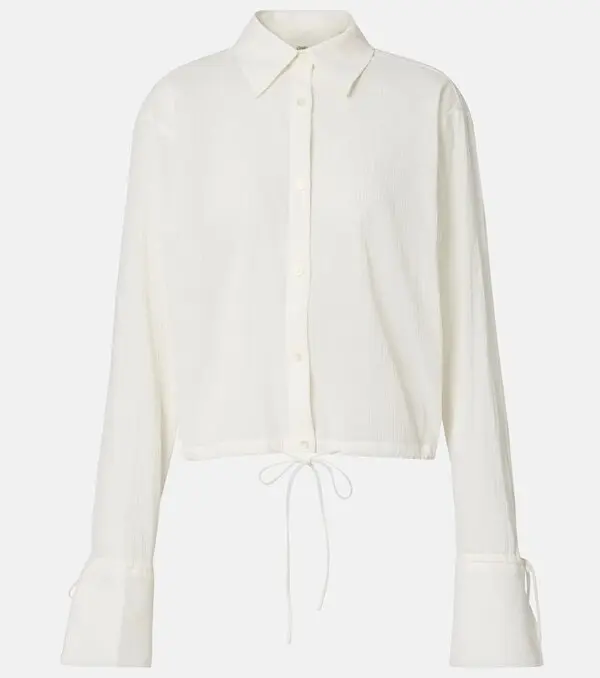 TOTEME Cropped Cotton Shirt