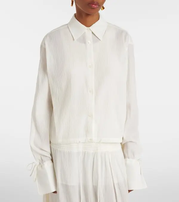 TOTEME Cropped Cotton Shirt