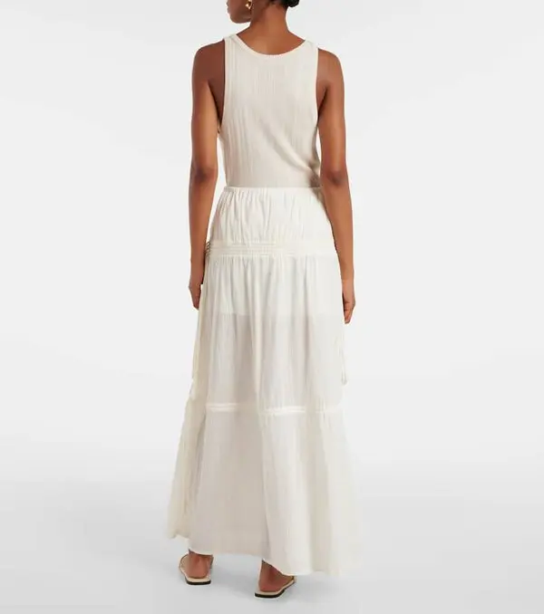 TOTEME Cotton Maxi Skirt - White