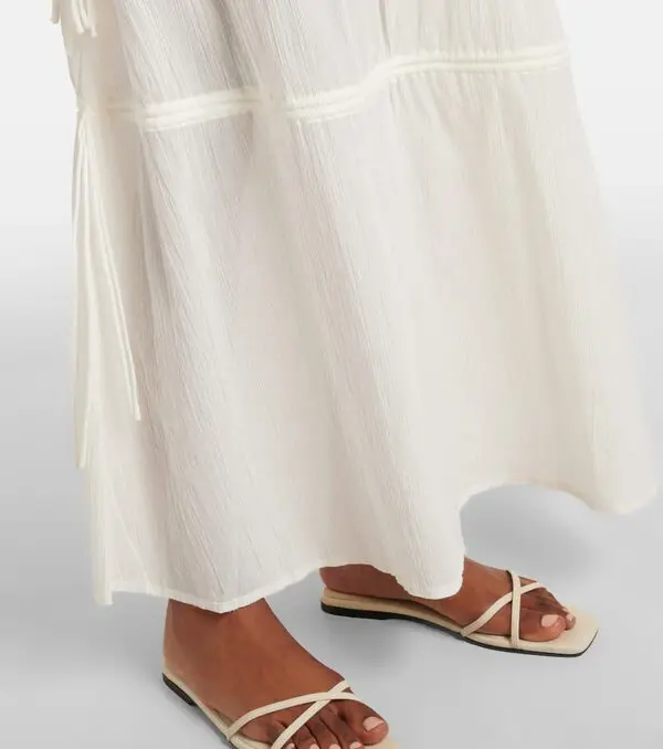 TOTEME Cotton Maxi Skirt - White