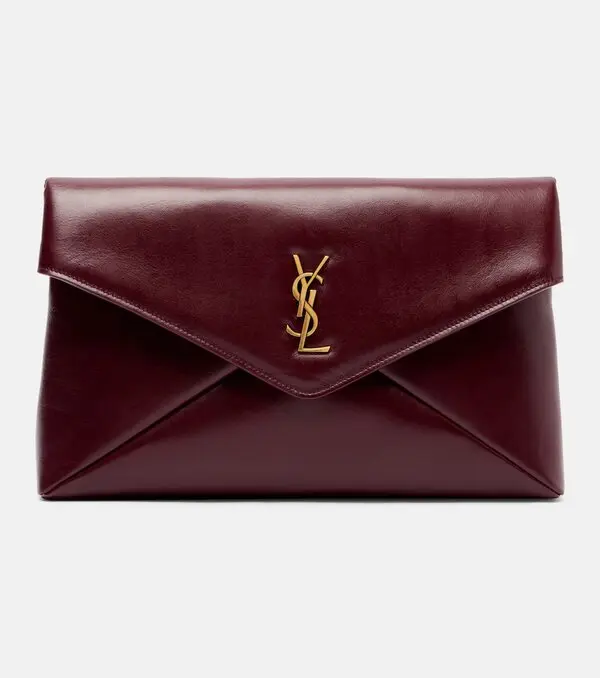 Saint Laurent Cassandre Leather Pouch