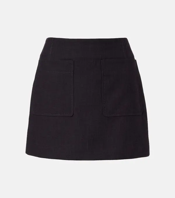 Bottega Veneta Woven Miniskirt - Grey