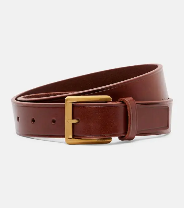 Saint Laurent Leather Belt - Brown