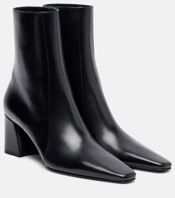 Saint Laurent Rainer Leather Ankle Boots