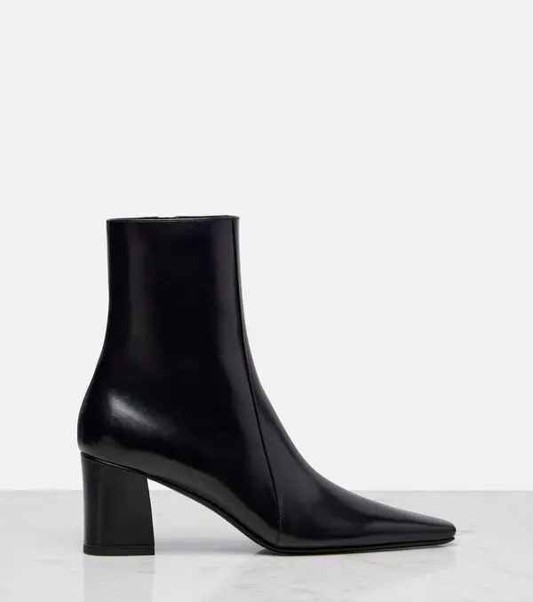 Saint Laurent Rainer Leather Ankle Boots