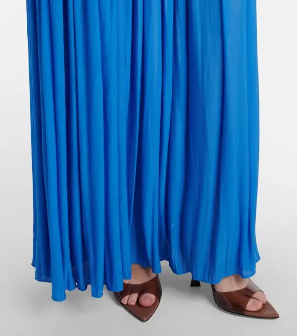 Christopher Esber Orion Gathered Ruched Gown - Blue