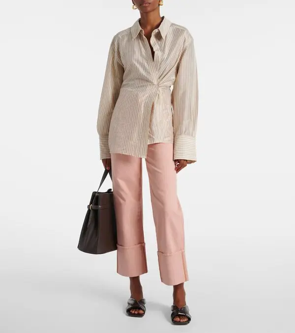 Veronica Beard Dylan Straight Jeans - Pink