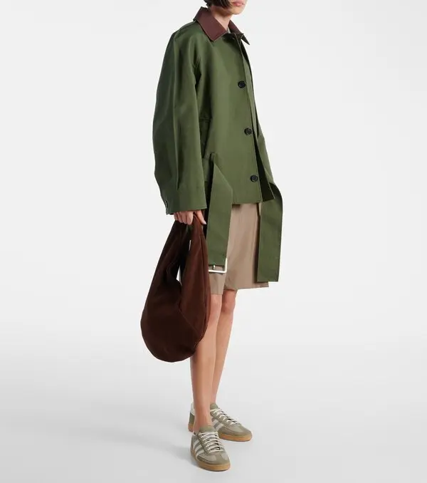 AESTHER EKME Ora Medium Suede Shoulder Bag - Brown