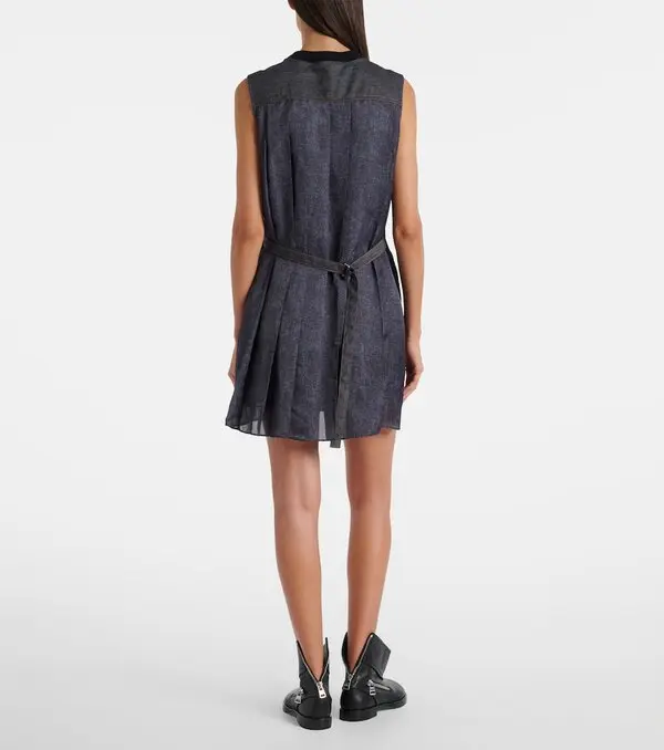Sacai Knitted Cotton Minidress