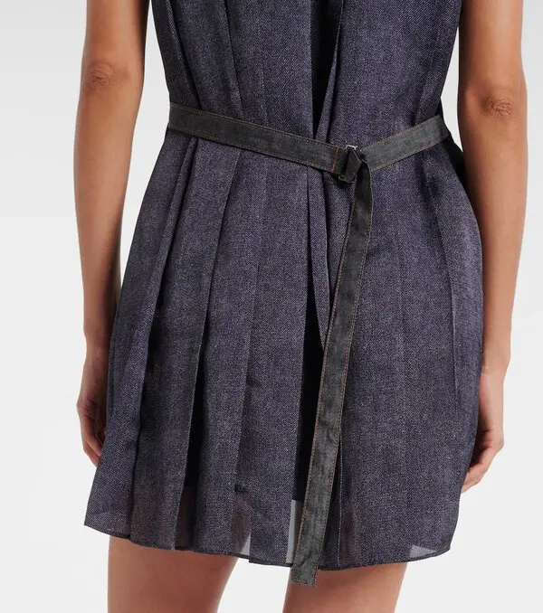 Sacai Knitted Cotton Minidress