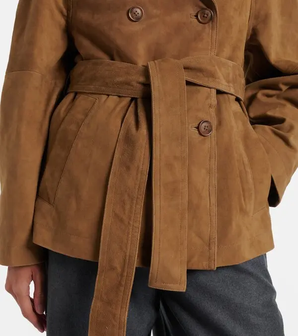 RÓHE Belted Suede Jacket