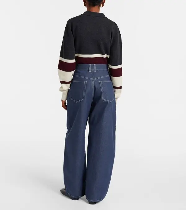 RÓHE High-rise Barrel-leg Jeans