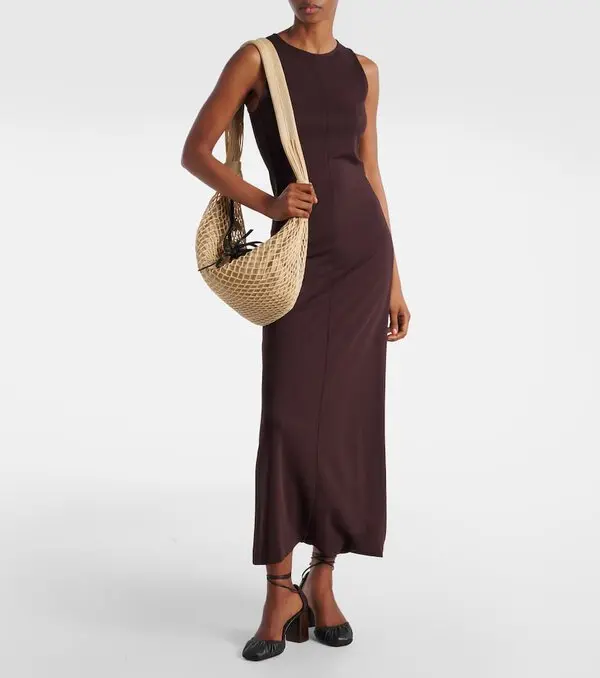 LEMAIRE Croissant Net Shoulder Bag - Beige