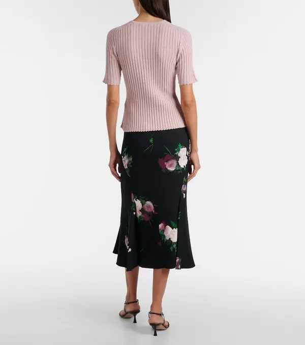Erdem Pointelle Cotton Top