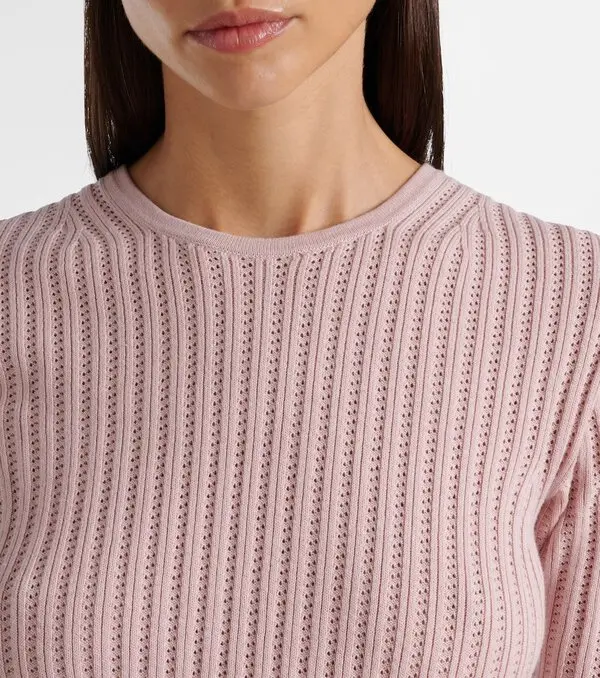 Erdem Pointelle Cotton Top